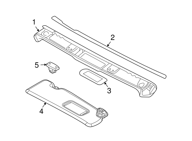 51-16-8-245-085 - Sun Visor 2000-2006 BMW | AutoNationParts.com