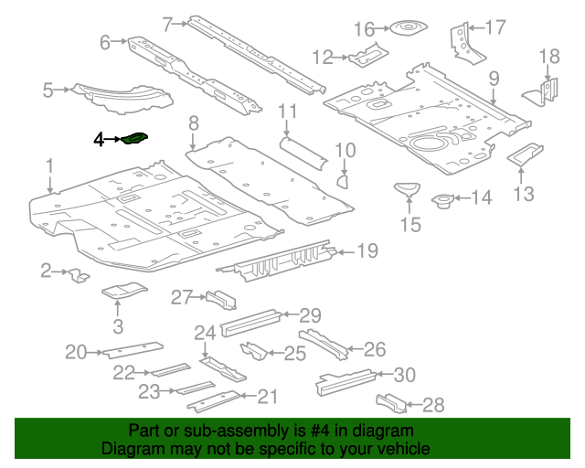 2006-2019 Toyota Highlander Access Cover 58136-0E030 | Toyota Parts