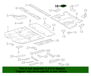 2010-2019 Toyota Highlander Hole Cover 58325-0E030 | OEM Parts Online