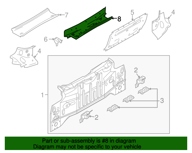 79420-1ET0A - Front Panel 2010-2020 Nissan 370Z | Nissan Parts ...
