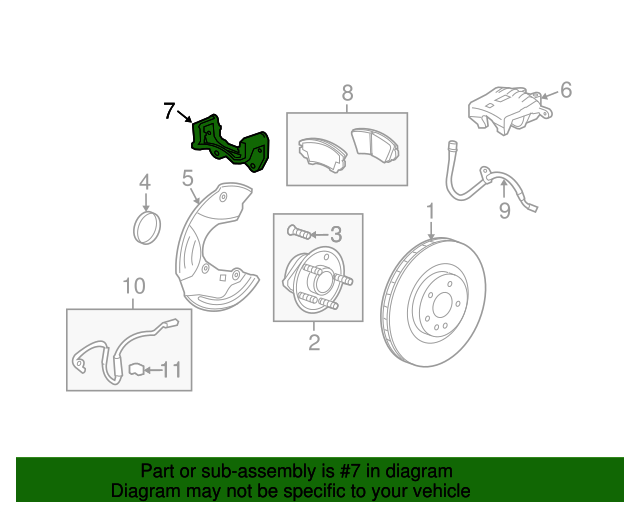 Caliper Support - GM (13279659) | GMPartsDirect.com