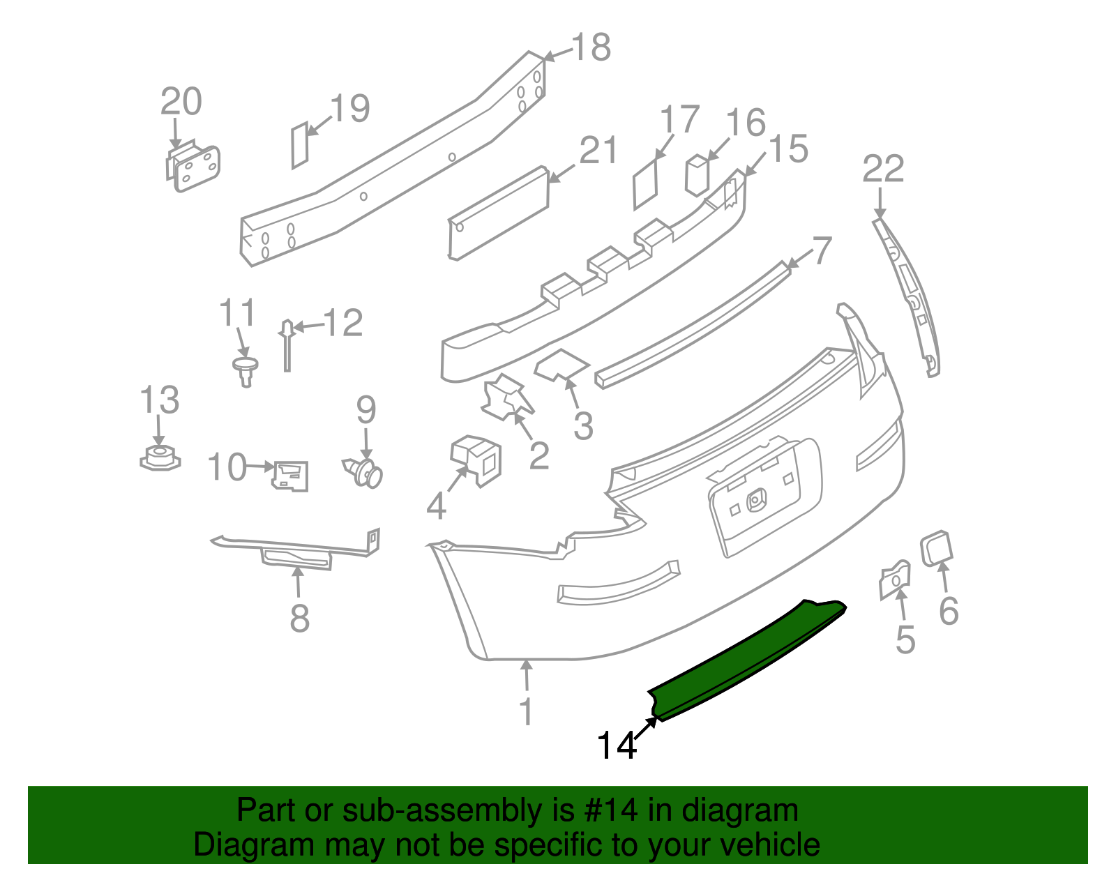 2003-2009 Nissan 350Z Bumper Guard 85050-CD000 | Bill Kay Nissan Parts