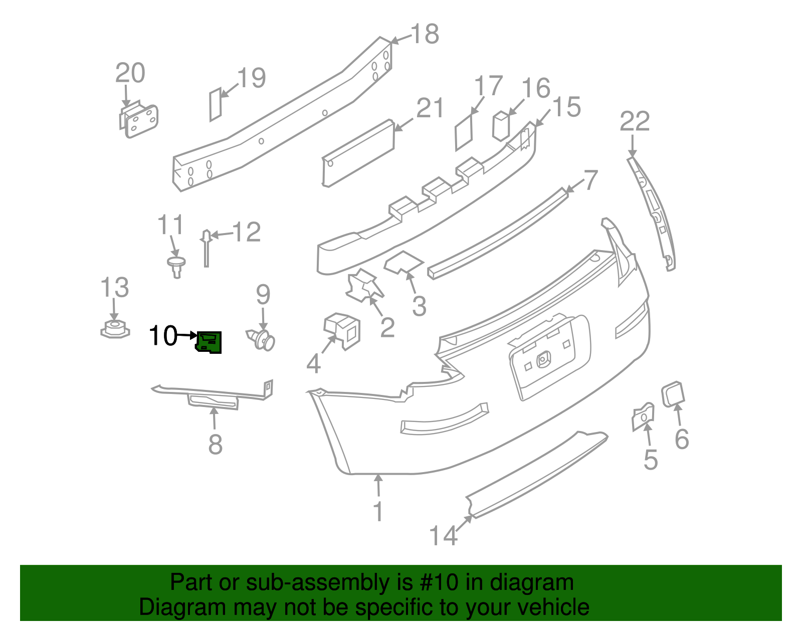 2003-2009 Nissan 350Z Side Bracket Retainer 85244-AD000 | Nissan RVA