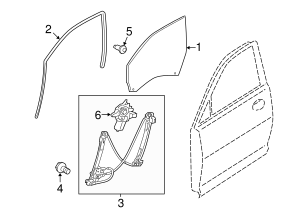 C2Z31200 - Window Regulator 2009-2015 Jaguar | AutoNationParts.com