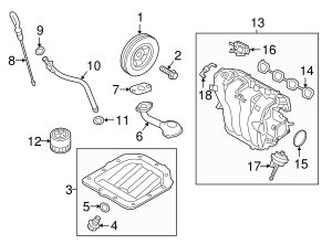 2011-2019 Kia Fuel Tank Vent Valve 31453-3K500 | QuirkParts