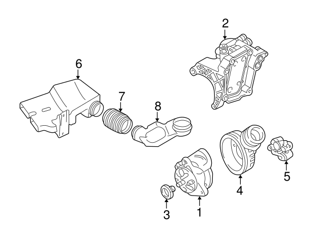 2000-2003 Audi Alternator 077-903-015-L | Audi OEM Parts