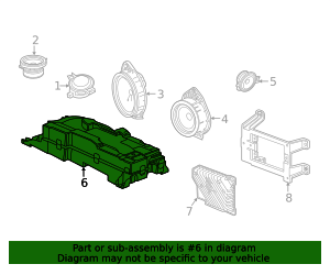2021-2024 GM Front Floor Speaker 84738075 GM | GMPartsDirect.com