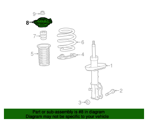2016-2019 Chevrolet Front Suspension Strut Mount 39028988 GM ...