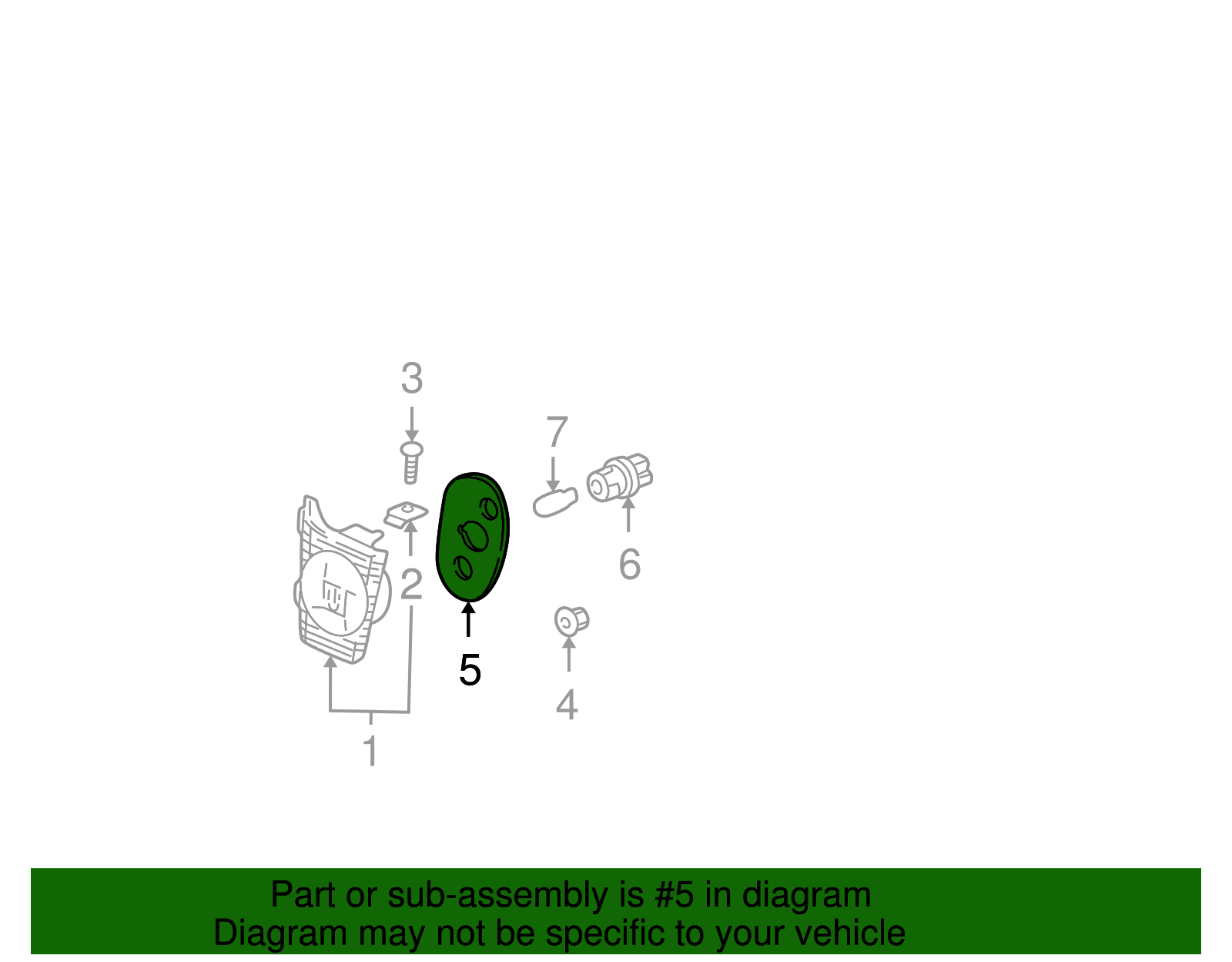 34152-S9V-A01 - Backup Lamp Gasket 2003-2008 Honda Pilot | Honda Parts ...