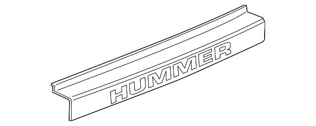 2003-2005 Hummer H2 Rear Upper Bumper Cover 12335667 GM | GMPartsDirect.com