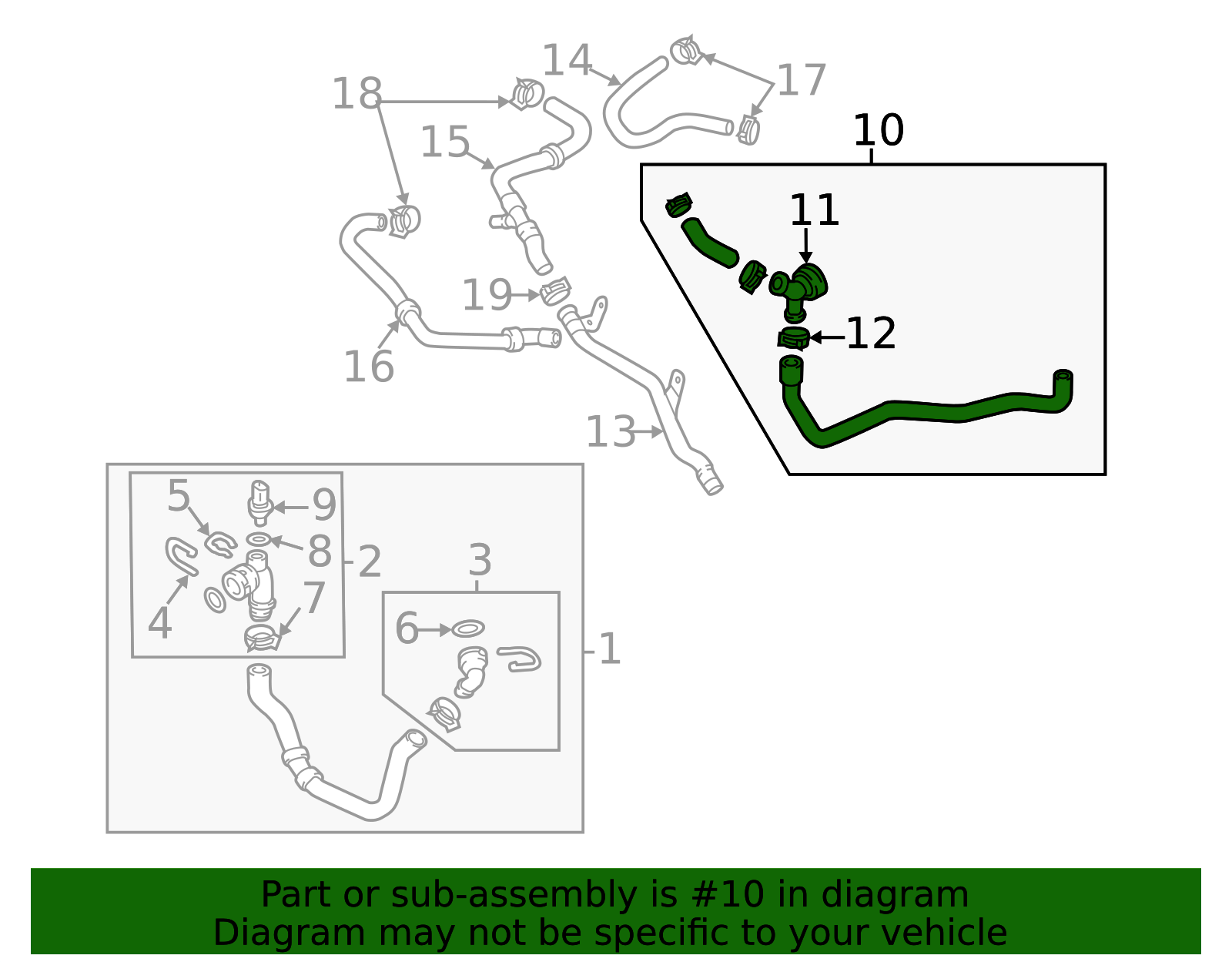 2018-2022 Volkswagen By-Pass Hose 5C0-122-058-H | VW Parts Center