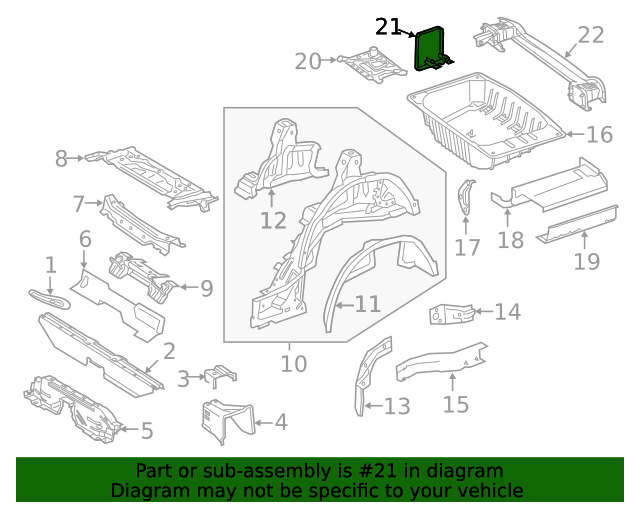 2018-2023 Mercedes-Benz Battery Holder 205-618-60-00 | MB OEM Parts