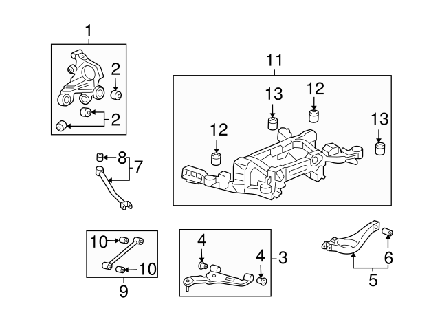 2008-2015 Cadillac CTS Lower Control Arm - Driver's Side (LH) 20777471 ...