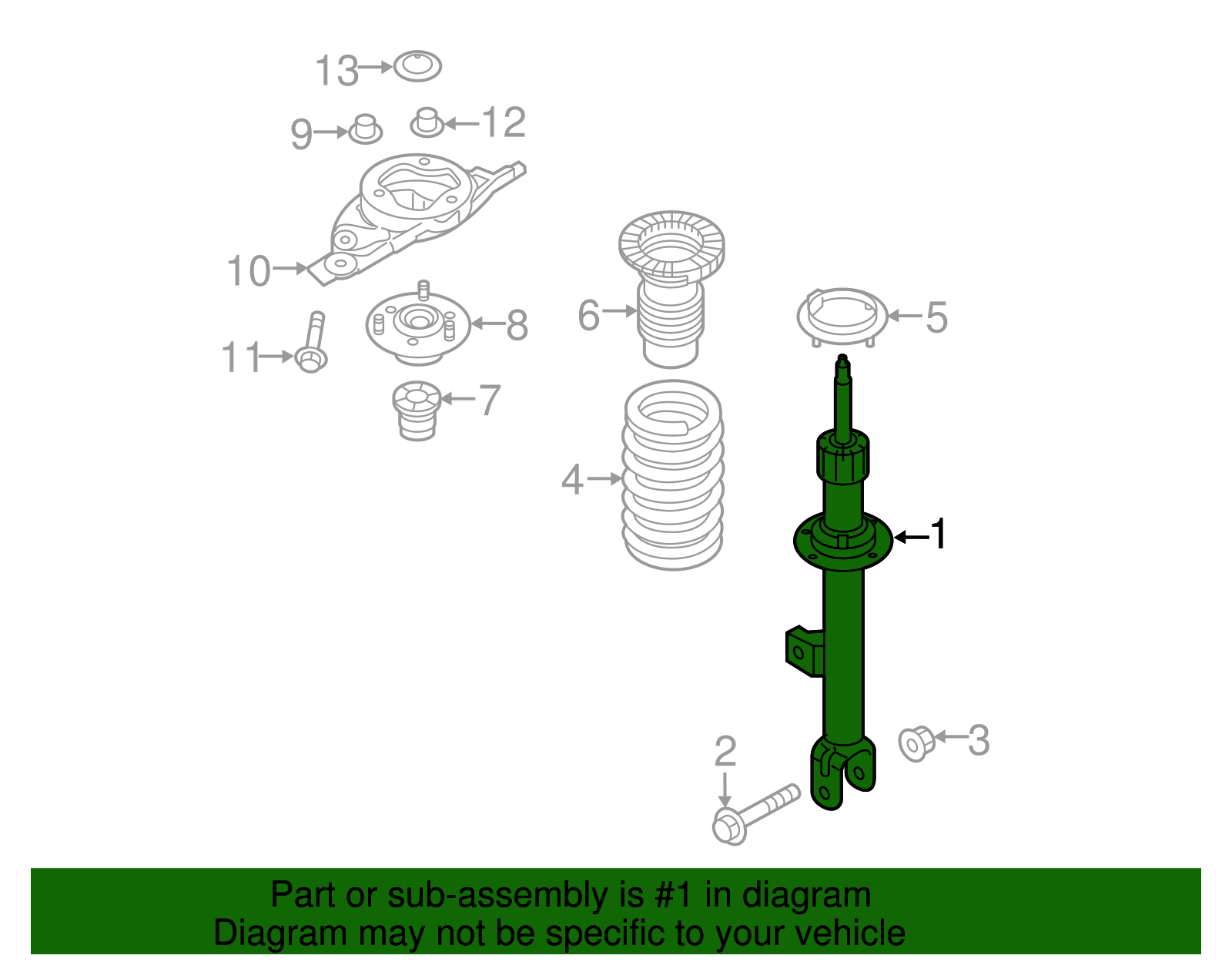 2015-2020 Hyundai Strut 54605-B1000 | OEM Hyundai Parts