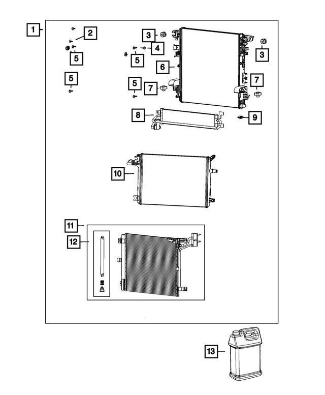 2022-2024 Jeep Wrangler Cooling Module 68541836AA | Mopar eStore