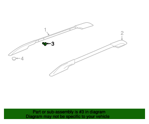 2017-2024 GM Luggage Carrier Side Rail Plug 84122995 GM | GMPartsDirect.com