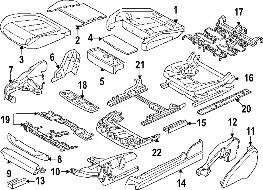 Genuine BMW 52-10-5-A41-AF1 | Outer Finish Panel | FREE Shipping on ...