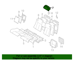52209137395 - 2004-2010 BMW Headrest (52-20-9-137-395) | BMW of South ...