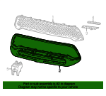 2018-2020 Dodge Durango Grille Surround 68307806AB | TascaParts.com