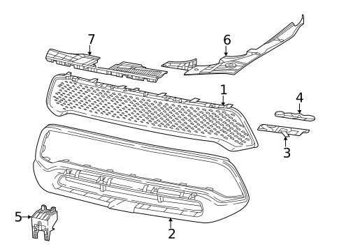 Grille & Components for 2019 Dodge Durango | Mopar Parts Canada