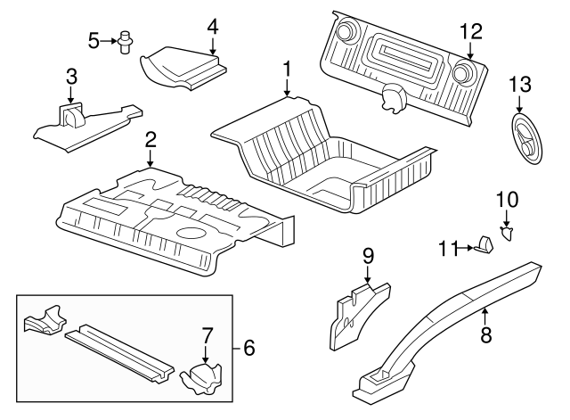 04672-S3Y-A00ZZ - Frame Set, R Rear - 2000-2005 Honda Insight | Honda ...