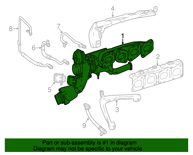 274-090-32-80-80 - Turbocharger 2015-2020 Mercedes-Benz | Mercedes-Benz ...