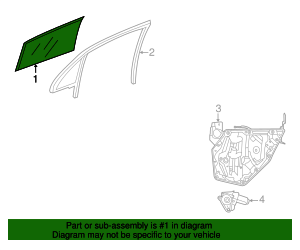 2011-2020 Chrysler 300 Movable Glass 55113491AD | TascaParts.com