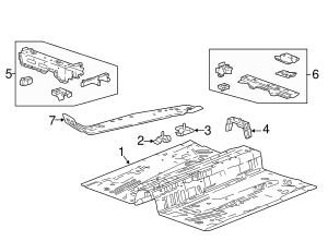 2018-2020 Buick Driver Side Floor Panel Number 2 Cross Bar 84182969 ...