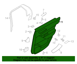 Genuine OEM Door Trim Panel Part# LR091484 Fits 2018-2021 Land Rover ...