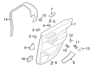 Genuine OEM Door Trim Panel Part# LR091484 Fits 2018-2021 Land Rover ...