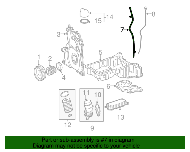 2007-2013 Mercedes-Benz Guide Tube 642-010-11-66 | MB OEM Parts