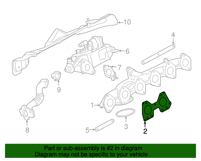 Genuine BMW 11-62-8-509-783 | Manifold Gasket | FREE Shipping on Most ...