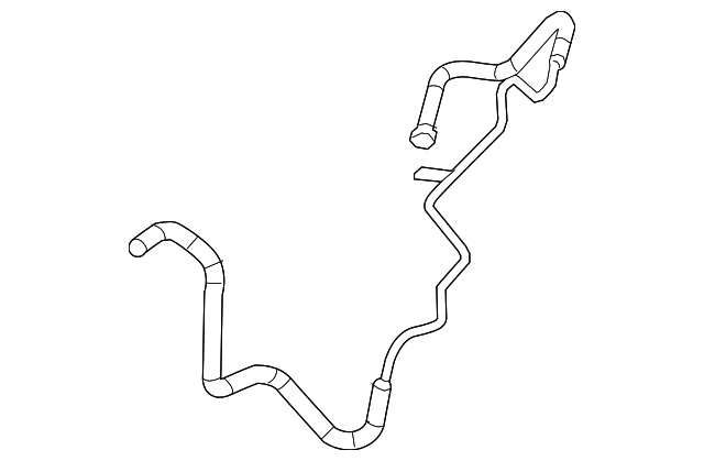 2015-2018 Mopar Reservoir Hose 68104991AE | AutoNationParts.com