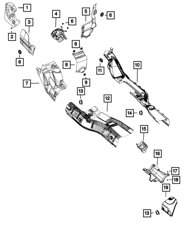 MOPAR GENUINE TURBOCHARGER SHIELD - 68211214AA - 68211214AA | Mopar ...