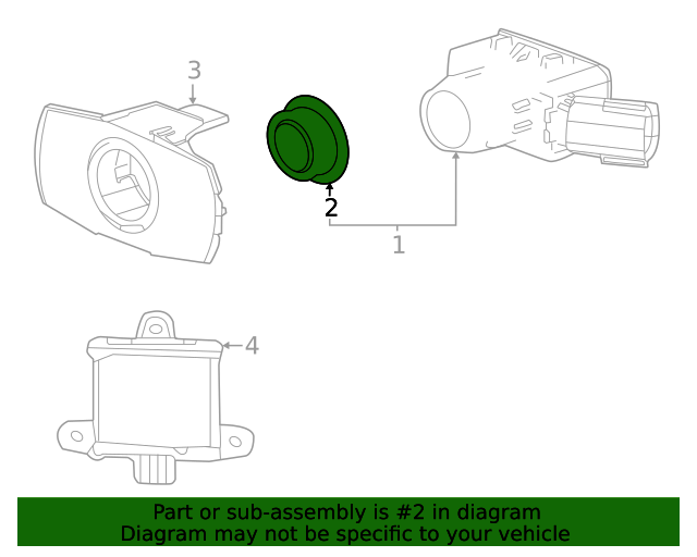 89305-52010 - Parking Aid Sensor Retaining Ring - 2021-2023 Toyota ...