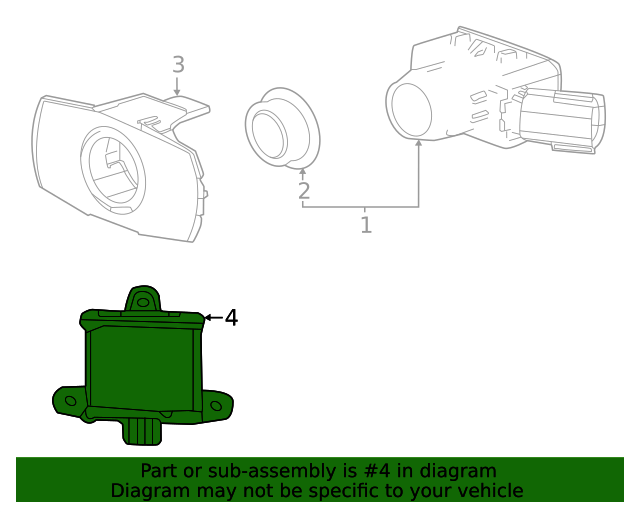 88162-62020 - Blind Spot Radar - 2021-2023 Toyota Mirai | Sparks Parts