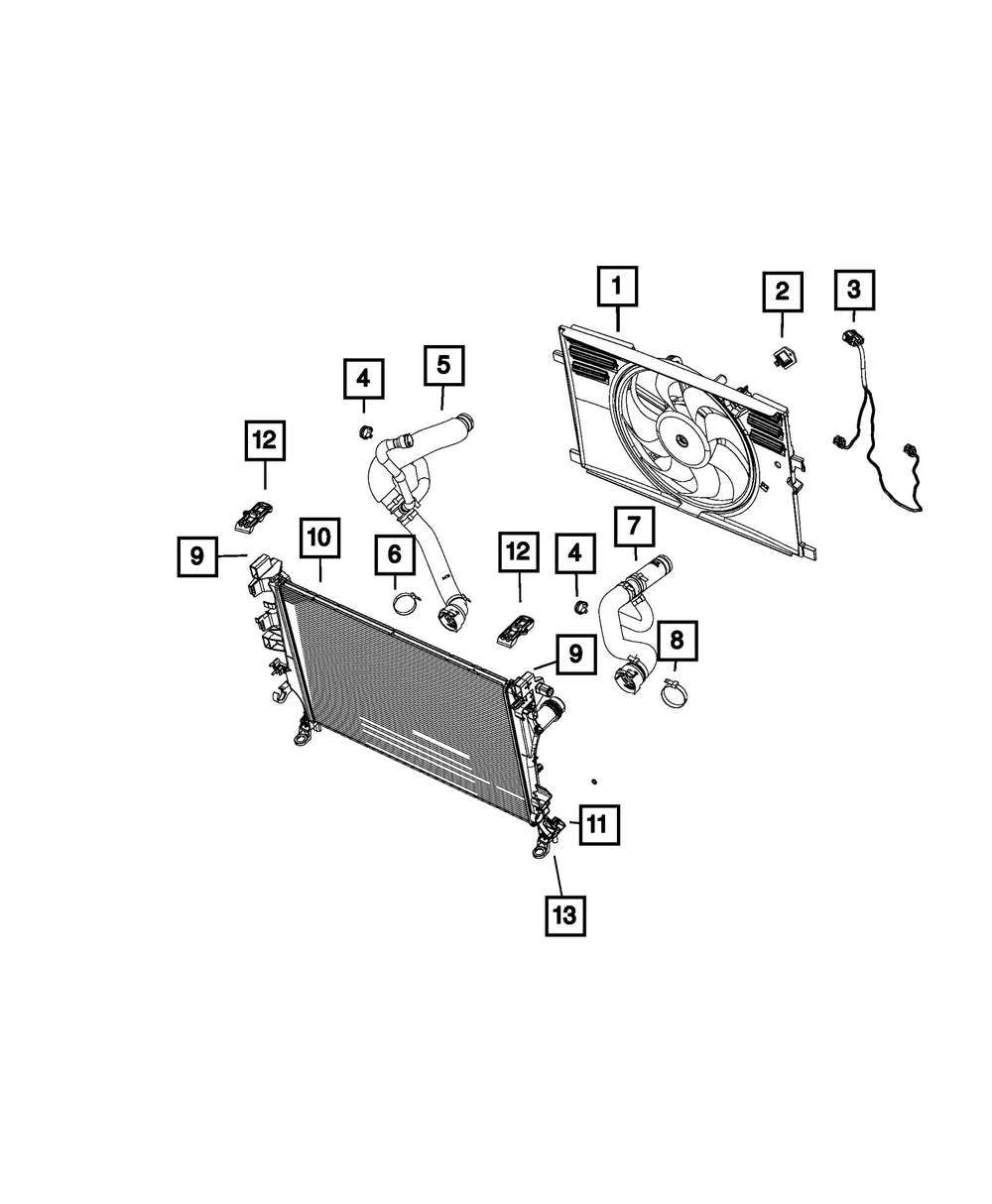 2019-2021 Jeep Renegade Radiator Fan Resistor 68442473AA | Mopar eStore