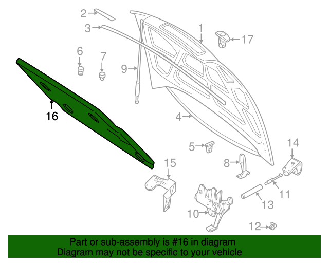 2000-2004 Volvo Sound Absorber 30882383 | TascaParts.com
