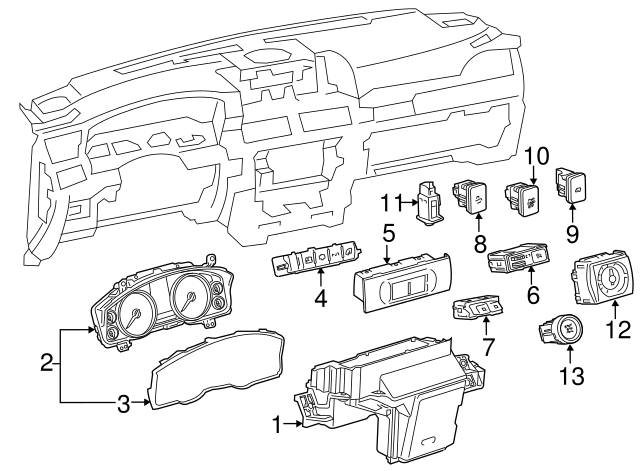 2016-2021 Lexus LX570 Instrument Light Rheostat 84119-60170 | OEM Parts ...