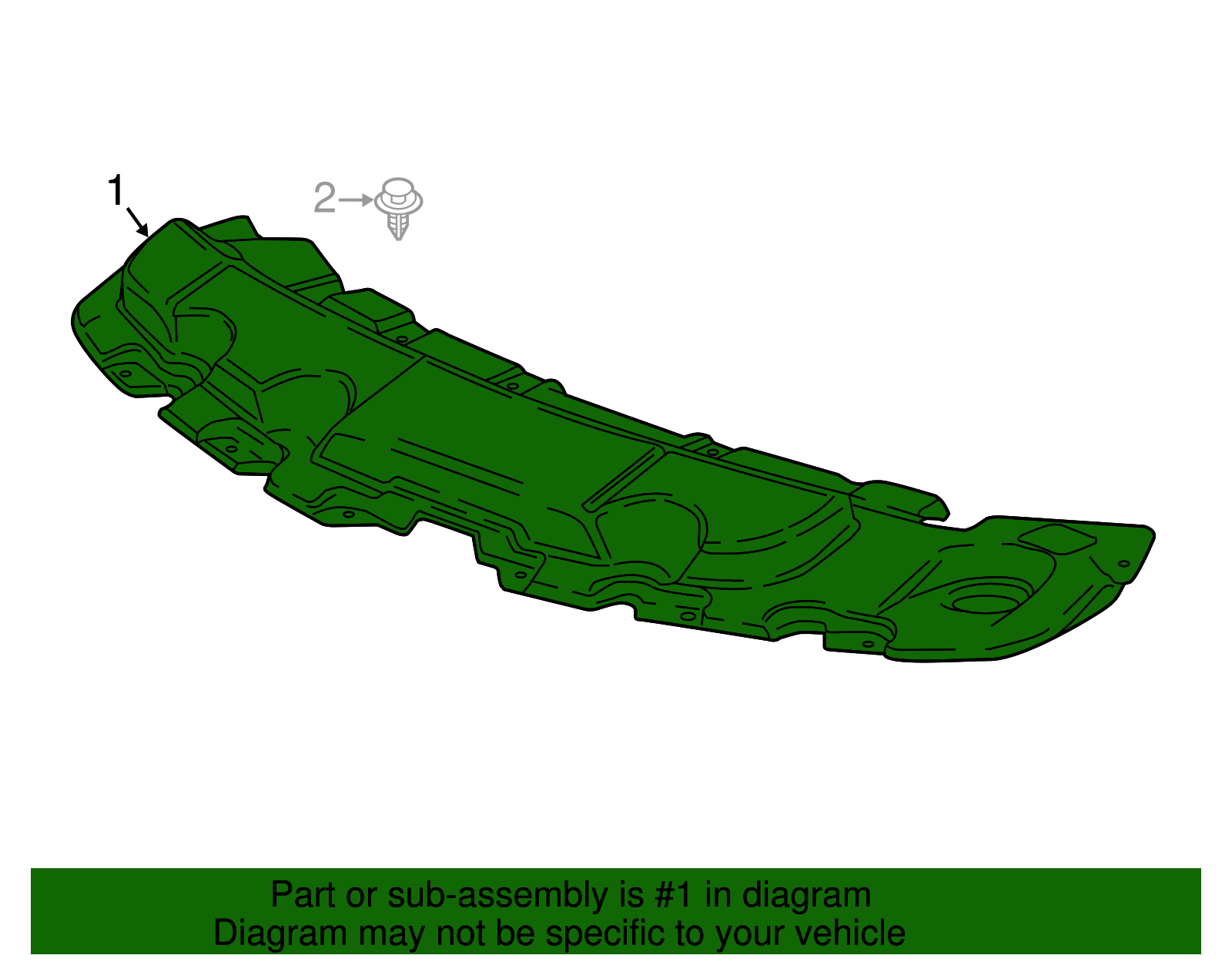 2018-2024 Chevrolet Intake Air Splash Shield 23117555 GM ...