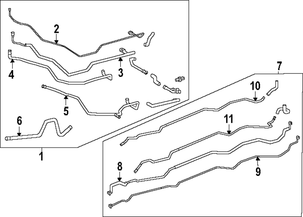 2024-2025 Toyota Grand Highlander Suction & Discharge Hose Assembly ...