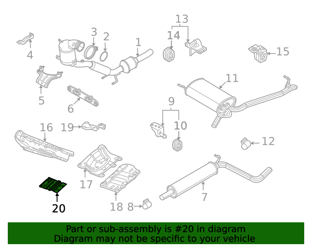 5Q0-825-230-K - Under-Body Shield - 2022-2024 Volkswagen Taos | VW OEM ...