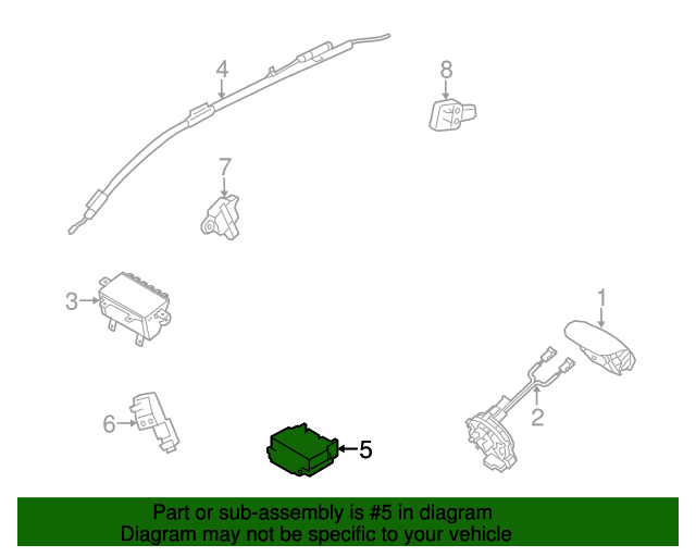 95910-3W800 - Control Module 2014-2016 Kia Sportage | Kia.Parts Store