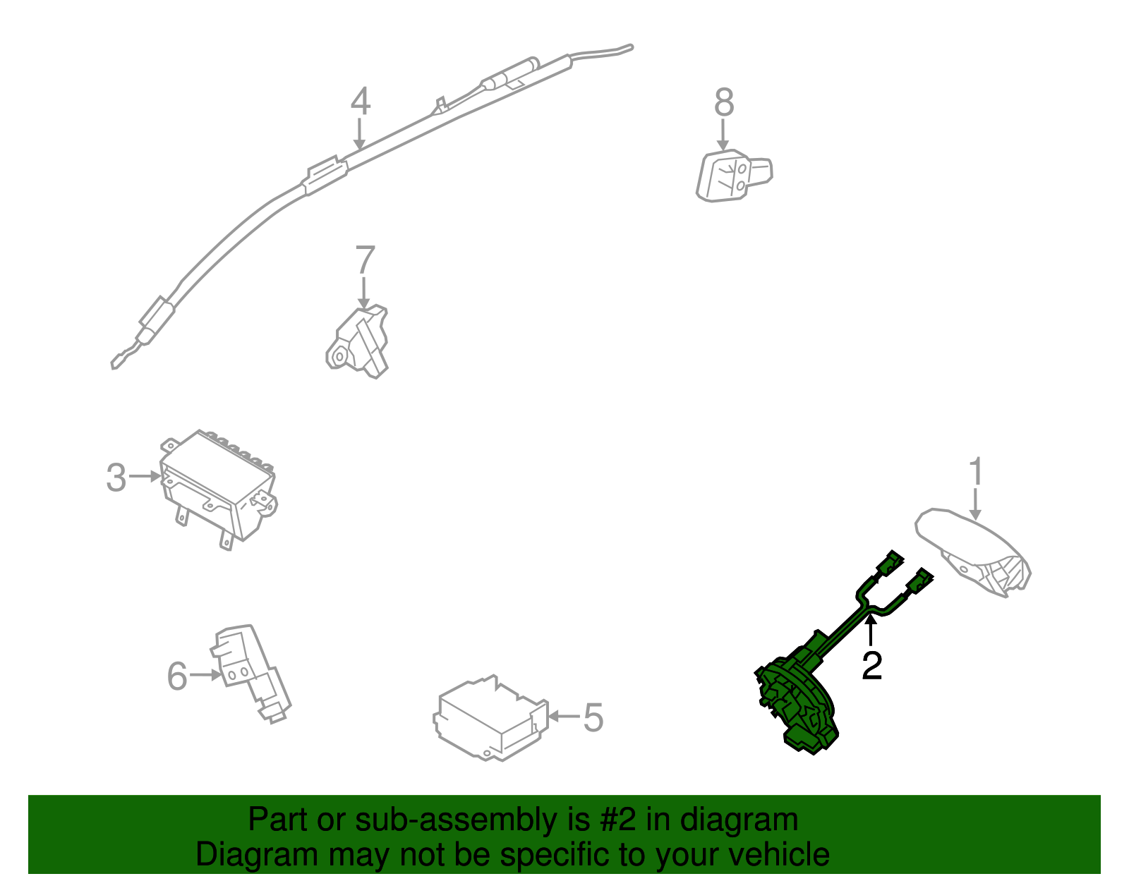 2010-2016 Kia OEM NEW 2010-16 Kia Sportage Soul Forte Clock Spring ...