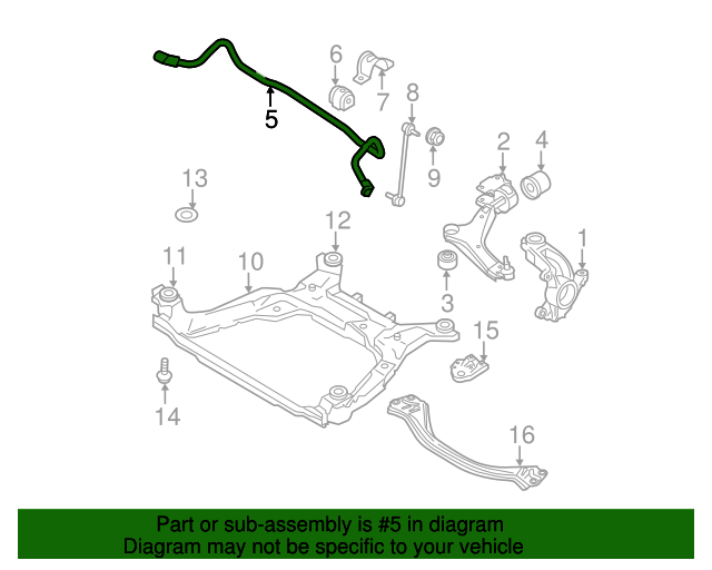Genuine Stabilizer Bar for 2008-2018 Volvo | Part# 31340515 | Over 30% ...