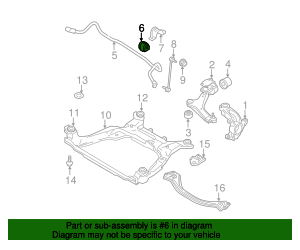31429797 - Stabilizer Bar Bushing - 2007-2018 Volvo | Volvo OEM Parts ...
