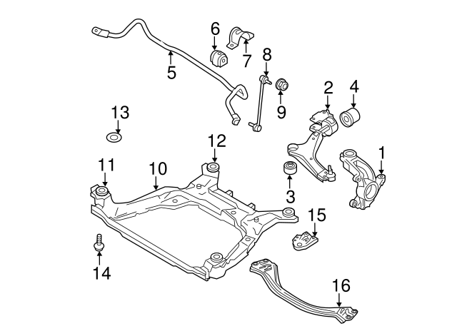 2011-2018 Volvo Lower Control Arm - Driver's Side (LH) 31429321 ...