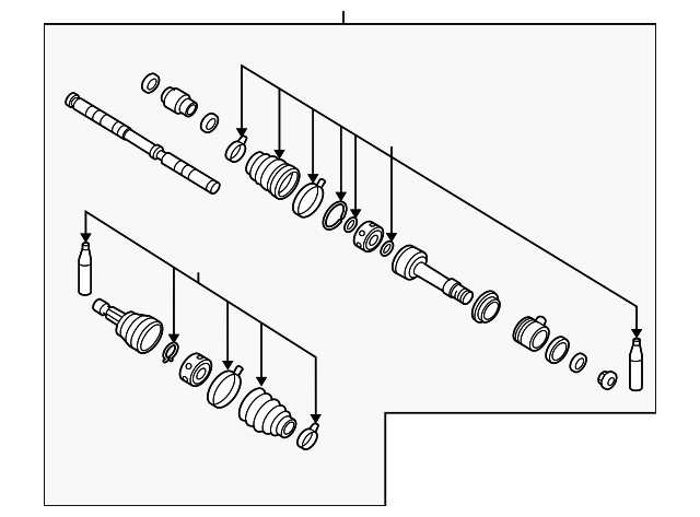 2009-2014 Nissan Maxima Axle Assembly - Passenger Side (RH) 39100-9N01A ...
