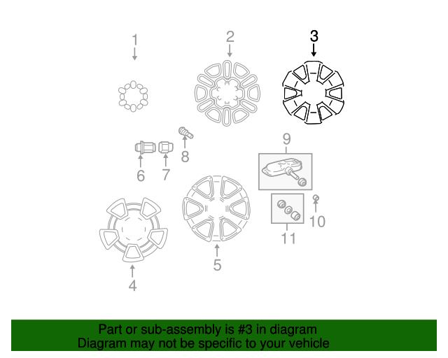 42611-35261 - Wheel Alloy 16x7 - 2003-2009 Toyota 4Runner | OEM Genuine ...