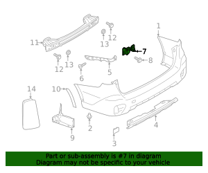 2022-2023 Subaru Outback Upper Bracket 57707AN40A | Subaru Parts Guys